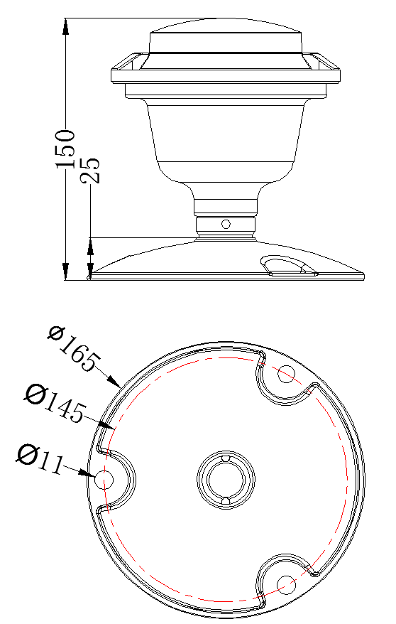 ICAO Elevated Foldable FATO Light FAA For Helipcotper Pad