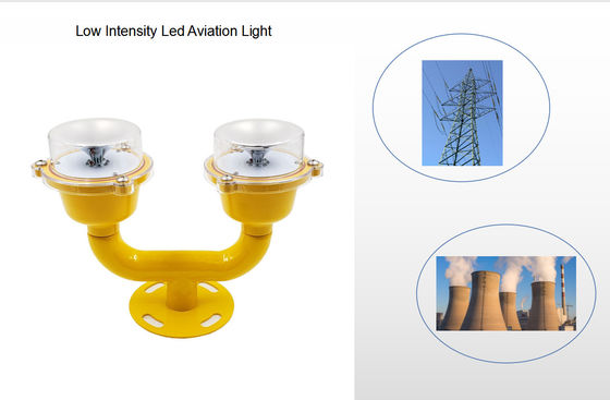 Low Intensity 3W 32.5cd Double Aviation Light 100Lux For Towers